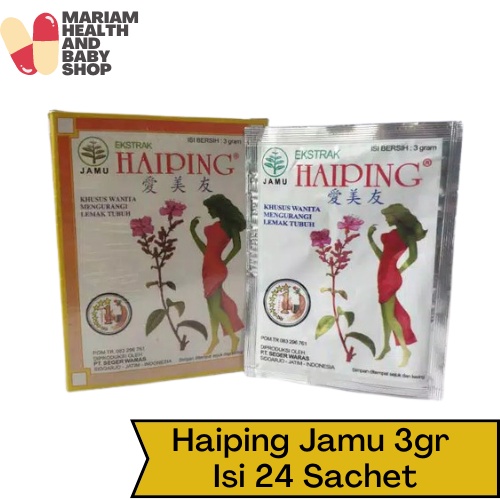 Jual JAMU HAIPING SERBUK ISI 24 SACHET | KHUSUS WANITA MENGURANGI LEMAK ...