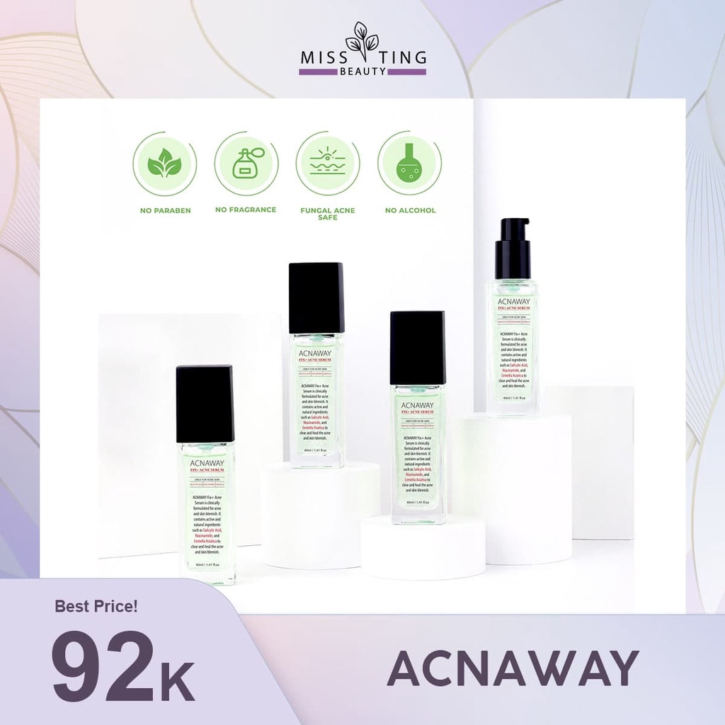Jual ACNAWAY Fix+ Acne Serum Salicylic Acid 2% + Niacinamide + Centella ...