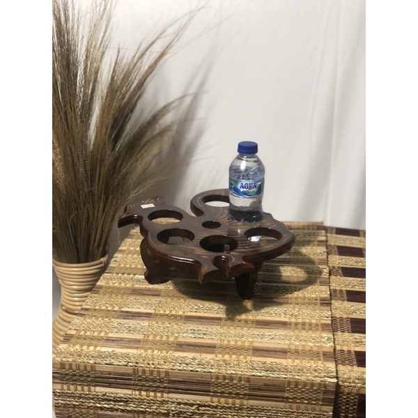 Jual Tempat minuman / Tempat aqua gelas kayu jati asli bentuk ayam ...