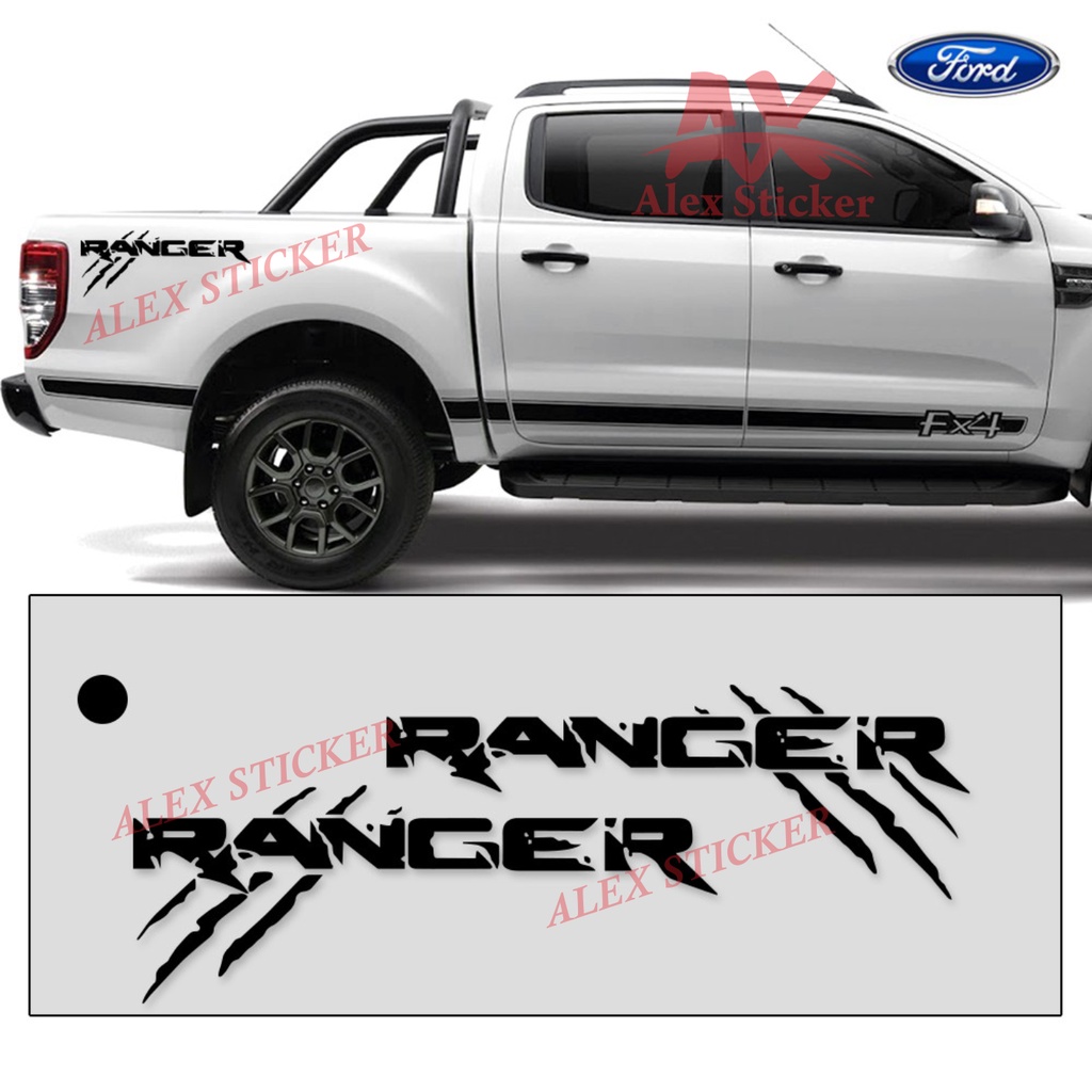 Jual STIKER STICKER MOBIL FORD RANGER CUTING STIKER BAK BELAKANG ...