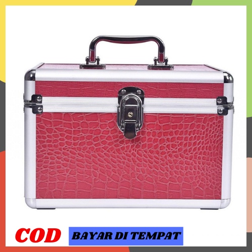 Jual PROMO BOX KOSMETIK / BEAUTYCASE / 23x15x15CM / KOTAK KOSMETIK ...