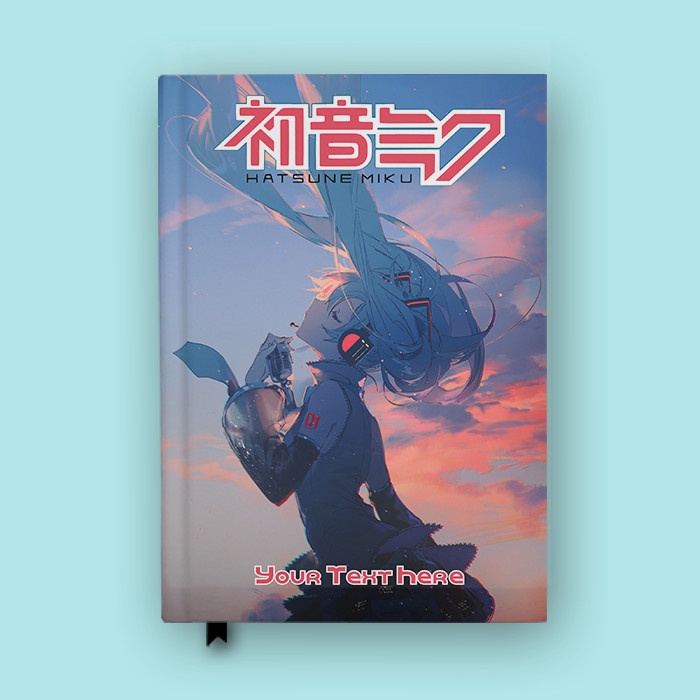 Jual Buku Catatan Notebook Hatsune Miku1 Vocaloid Custom Nama Diary ...