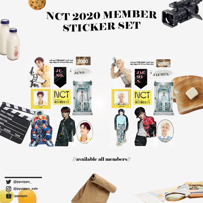 Jual NCT 2020 Resonance Album Sticker Set || AVAILABLE ALL MEMBER (2 ...