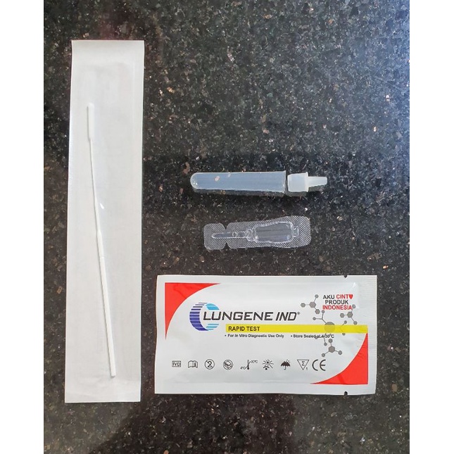 Jual Alat Test Swab Antigen Lungene biru 1 pcs | Shopee Indonesia