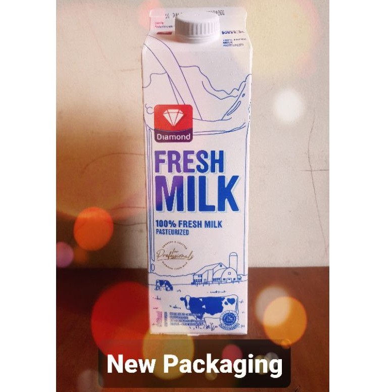 Jual Diamond Fresh Milk Plain 946ml (Isi 12pcs) | Shopee Indonesia