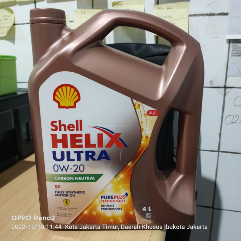 Jual SHELL HELIX ULTRA API SP 0W-20 4 LITER FULLY SYNTHETIC MOTOR OIL | Shopee Indonesia