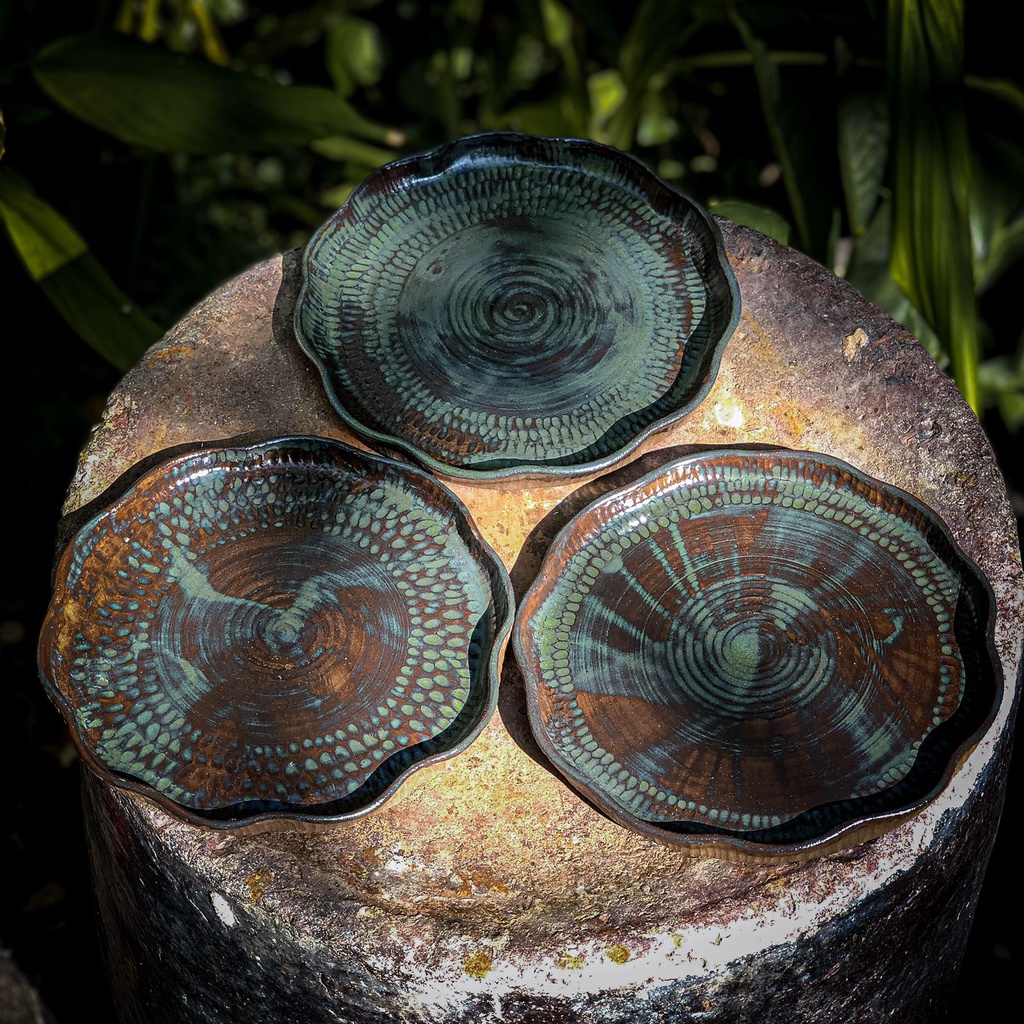 Jual Setungku Titanium - Hybrid Green Dessert Plate/Trinket Dish ...