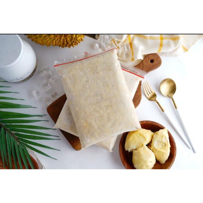 Jual daging durian original/ daging durian medan/ durian kupas tanpa ...