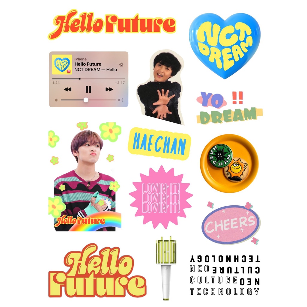 Jual STICKER Hello Future NCT Dream Haechan Mark Jaemin / Stiker Kpop ...