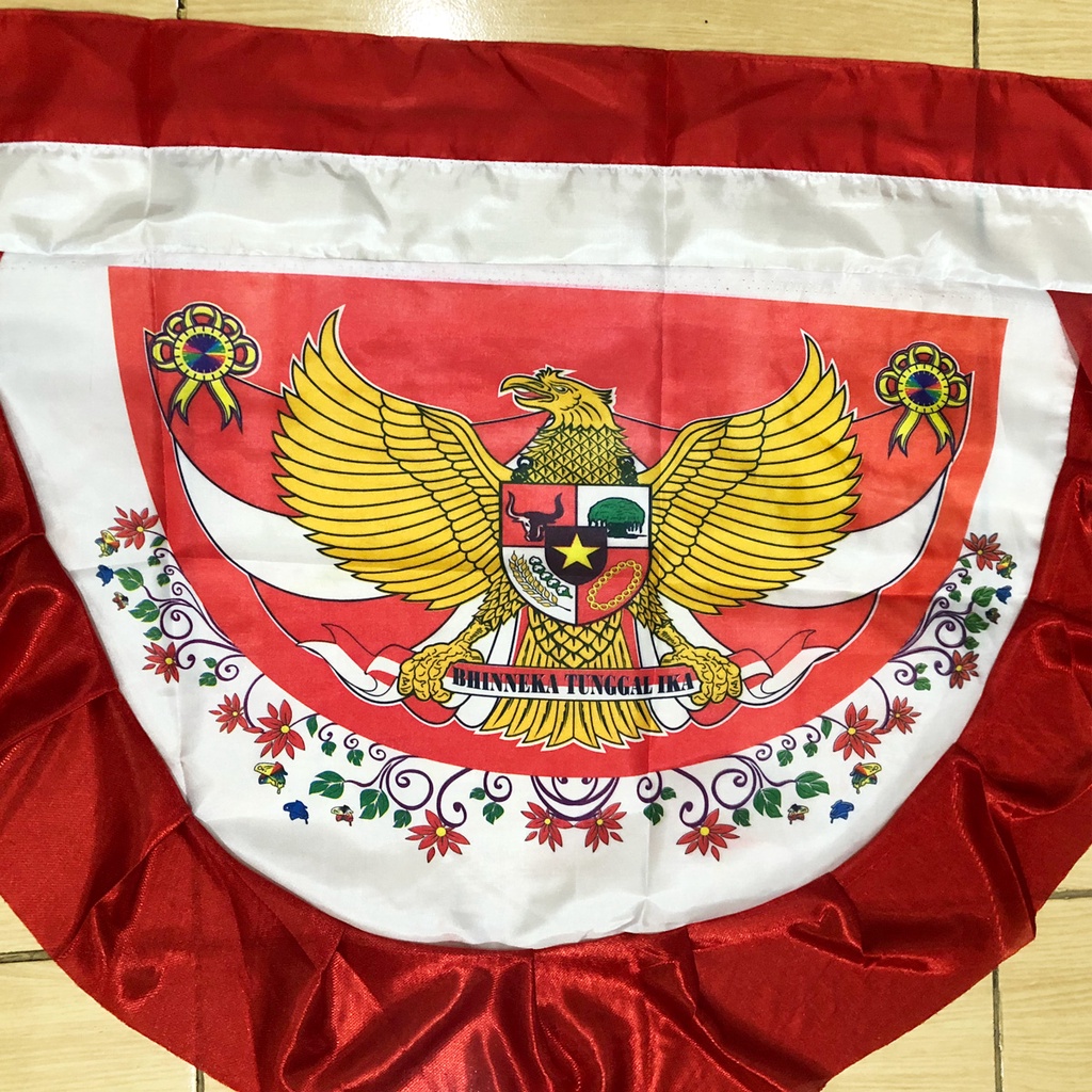 Jual BENDERA UMBUL UMBUL RESPLANG/BACKGROUND Garuda 5 Gelombang 4 Meter - umbul-umbul bekron ...