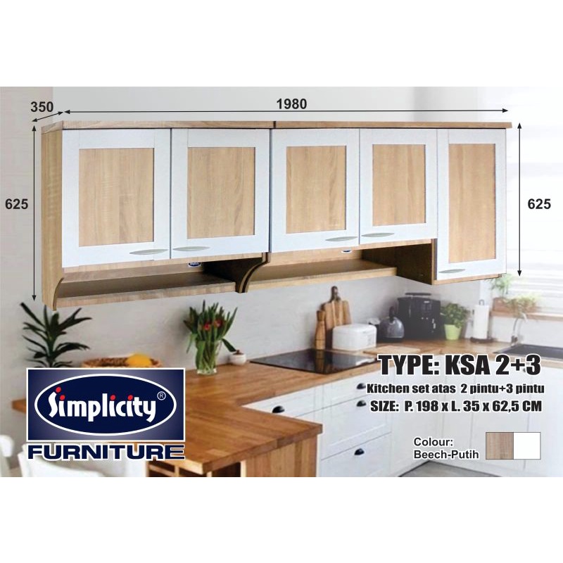 Jual kitchen set lemari gantung MINIMALIS /ksa furni /KSA KMtop ...