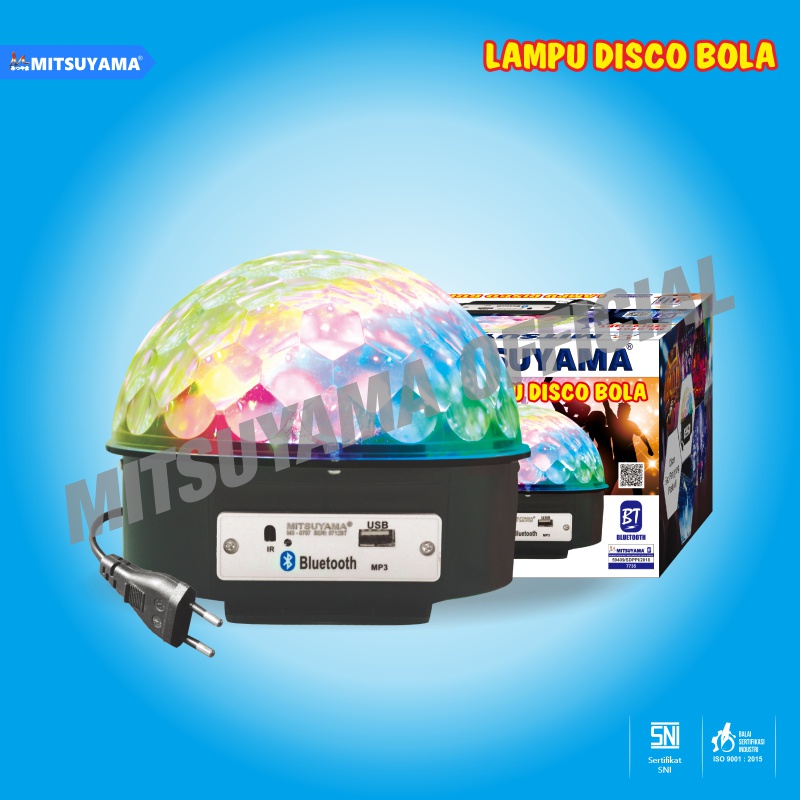 Jual Lampu Disco Bola Bohlam Bluetooth Mitsuyama Seri-0712BT Speaker ...