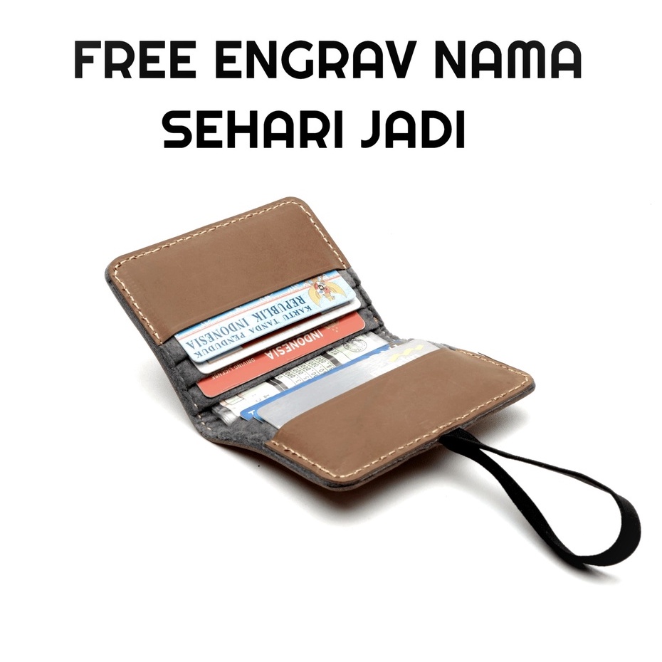 Jual Dompet Kartu Pria Kulit Asli Dompet card Holder Slim Wallet ...