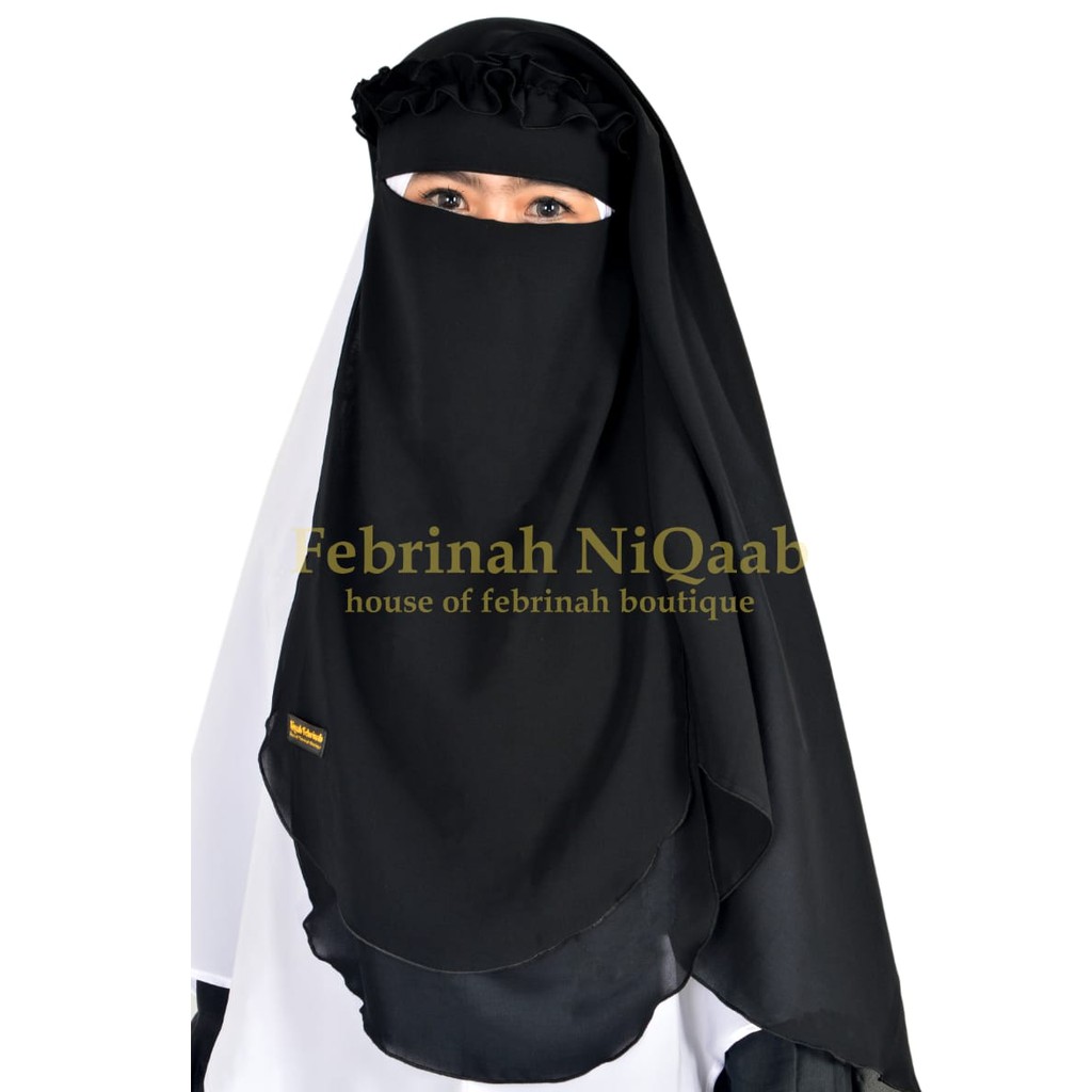 Jual cadar yaman bando rapol sifon silky febrinah niqab | Shopee Indonesia
