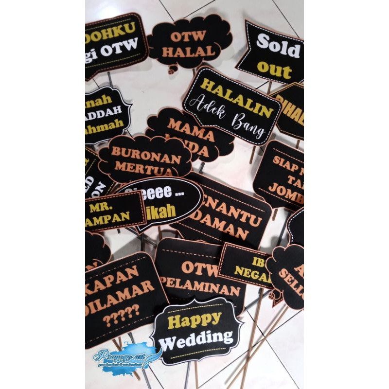 Jual photo booth props text selfie stick | Shopee Indonesia