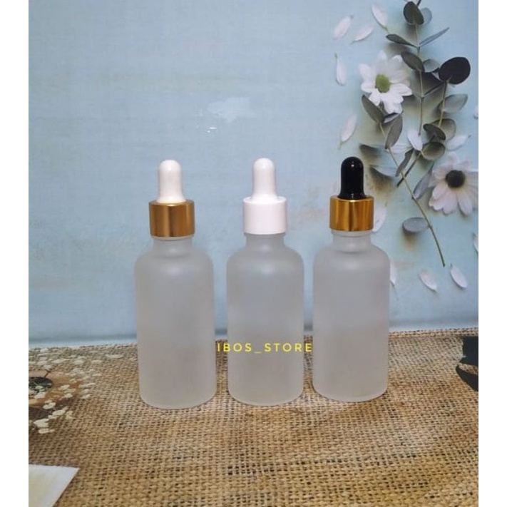 Jual Botol Serum Pipet Kaca Frosted Doff 50ml/100ml | Shopee Indonesia