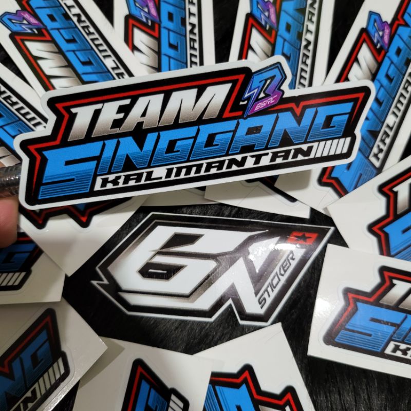 Jual sticker kata2 sticker team singgang kalimantan | Shopee Indonesia