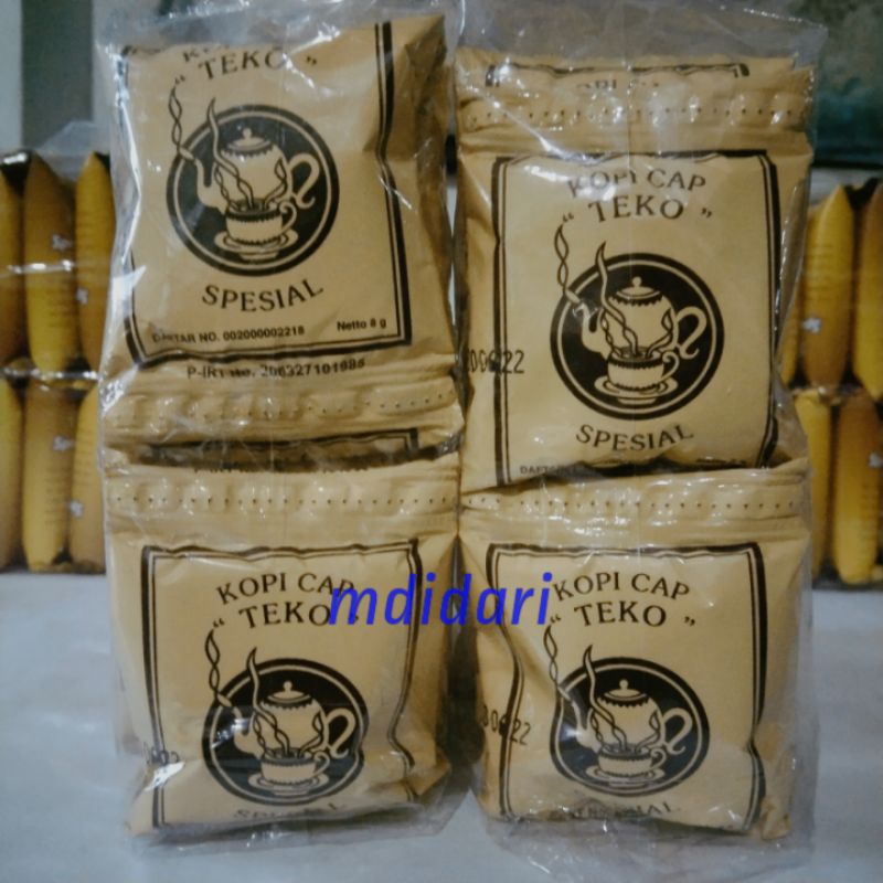 Jual Kopi Cap Teko Agus Khas Bogor Kopi Hitam Tanpa Gula Kopi Mini ...