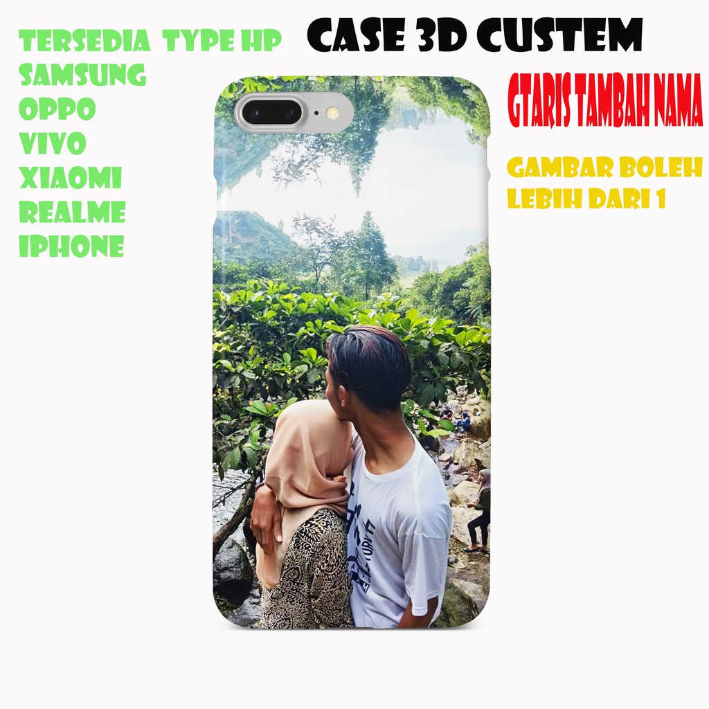 Jual CUSTEM CASE 3D PAKAI FOTO SENDIRI | Shopee Indonesia