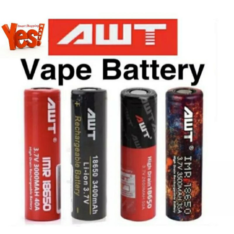 Jual AWT 18650 Rechargrable Battery | Shopee Indonesia