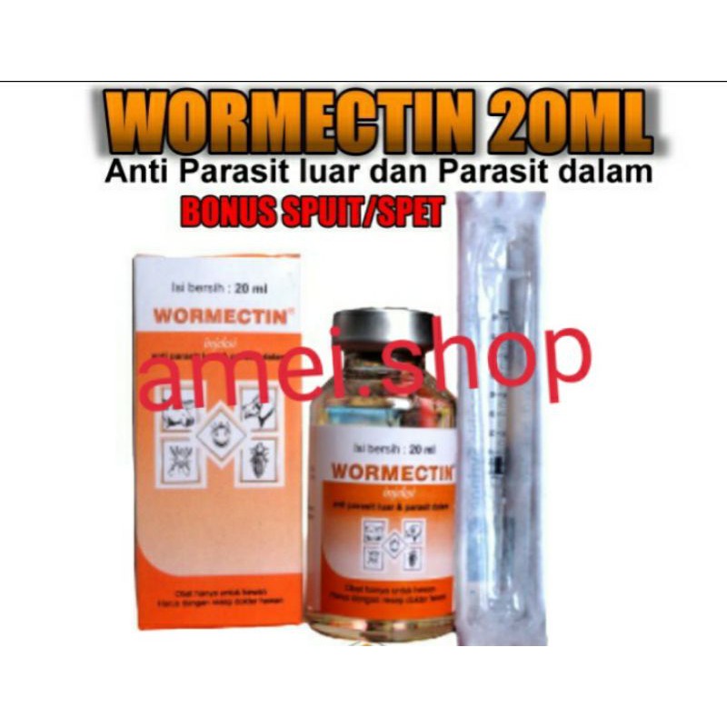 Jual Wormectin 20ml mengobati Scabies Kucing, Anjing, Sapi, Kambing dan ...