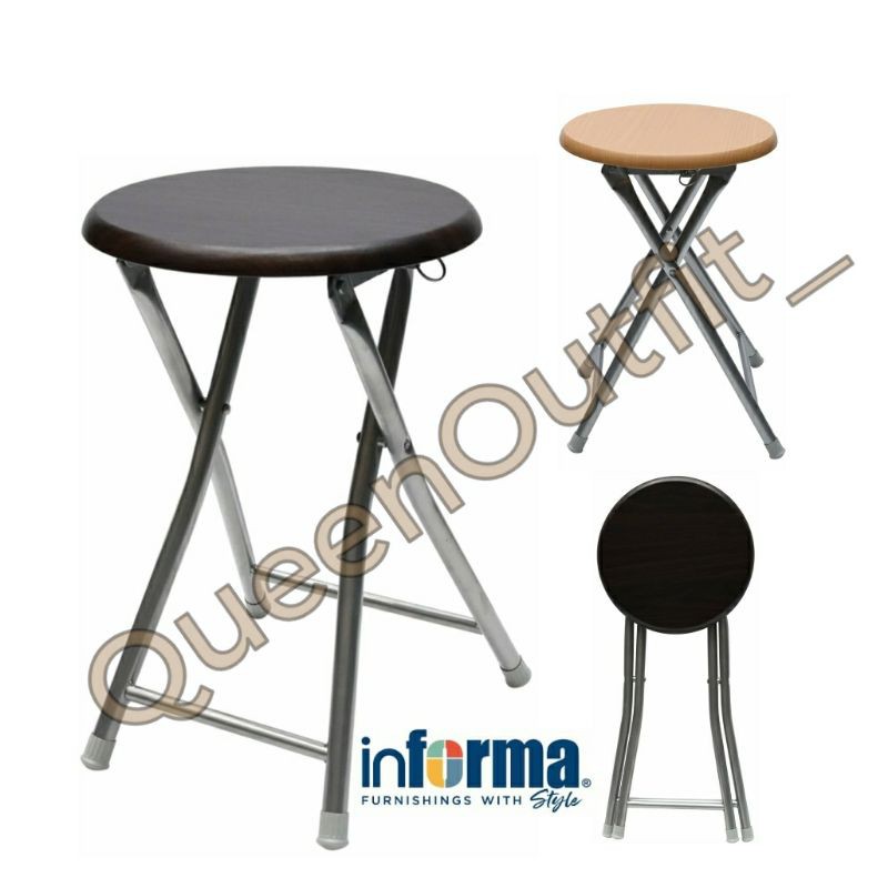 Jual Informa Stool Kursi Bangku Lipat Kayu Wood - Cafe Kantor ...
