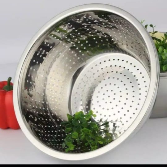 Jual Baskom Lubang High Quality Saringan Stainless Steel Merk Ganom ...