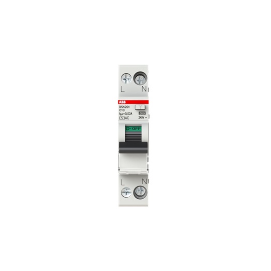 Jual ABB RCBO SLIM MCB + ELCB 10 AMPERE 2 POLE 6kA 30MA 230-240VAC ...