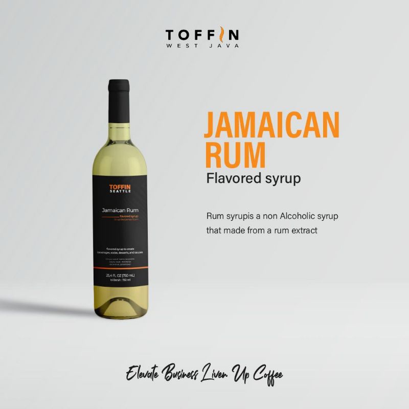 Jual Toffin Jamaican Rum Syrup 750ml || Jamaican Rum Sirup Minuman Cafe ...