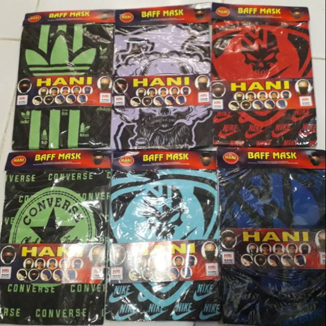 Jual MASK BUFF MASKER SABLON MOTIF SPORT & TENGKORAK Balaclava warna ...