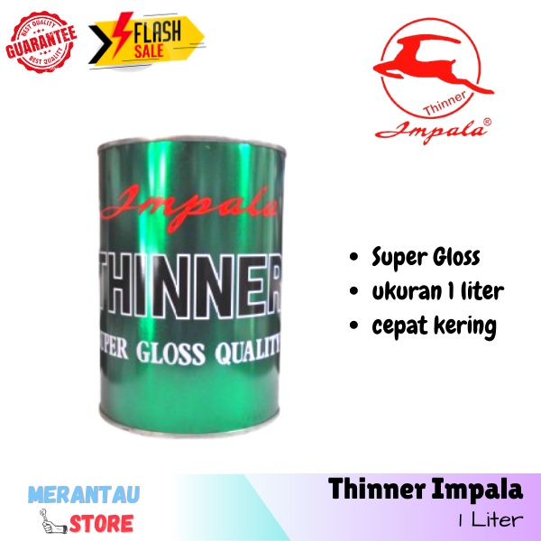 Jual Thinner Impala 1 Liter Tiner Thiner Pengencer Cat Minyak 1L Tener Mengencer Cat Duco Thener ...