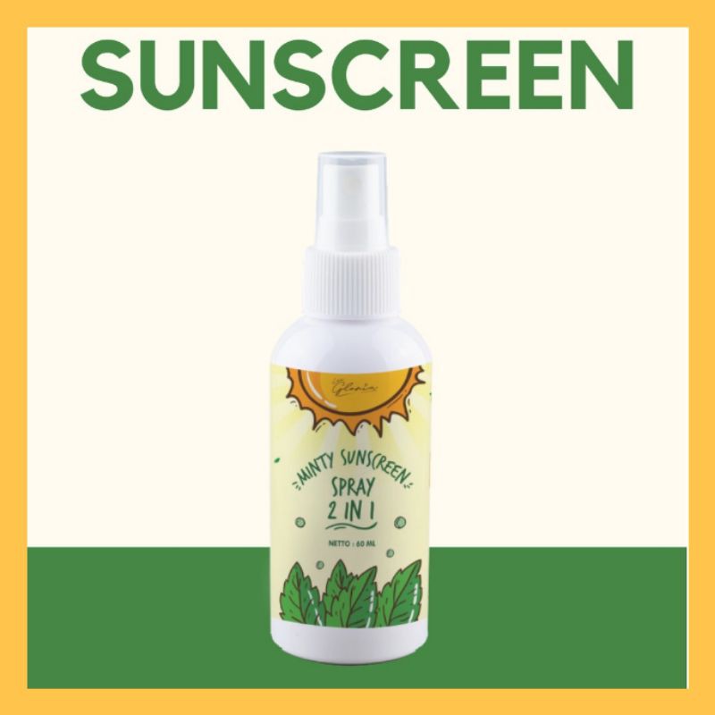 Jual MINTY SUNSCREEN SPRAY 2IN1 BY LEA GLORIA 60ML | SUN SCREEN BLOCK ...