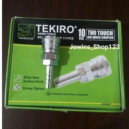 Jual Tekiro Quick Coupler Two Touch 20 SH / Fitting / Sambungan Selang Kompresor | Shopee Indonesia