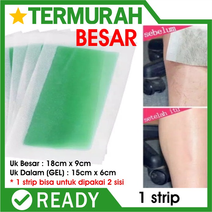 Jual Hair Removal Strip Waxing Paper Wax Pencabut Bulu Cold kertas ...