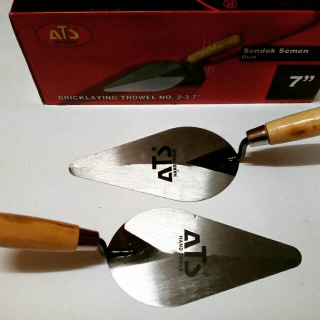 Jual Sendok Semen Besi Oval LANCIP 7" Gagang Kayu/Sendok Acian Adukan ...