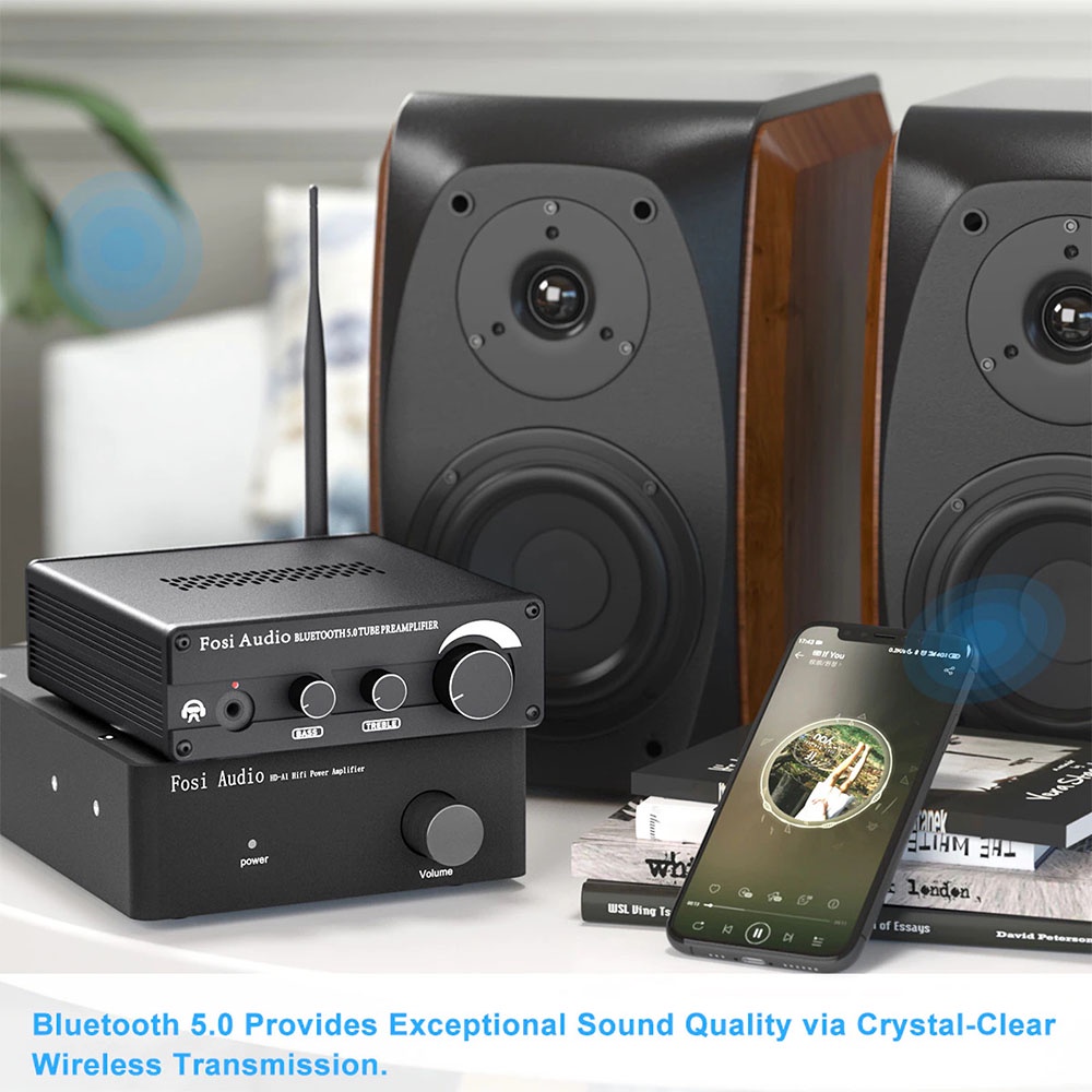 Jual Audio Preamplifier Bluetooth 5.0 HiFi Stereo Vacuum Tube Fosi P1 ...
