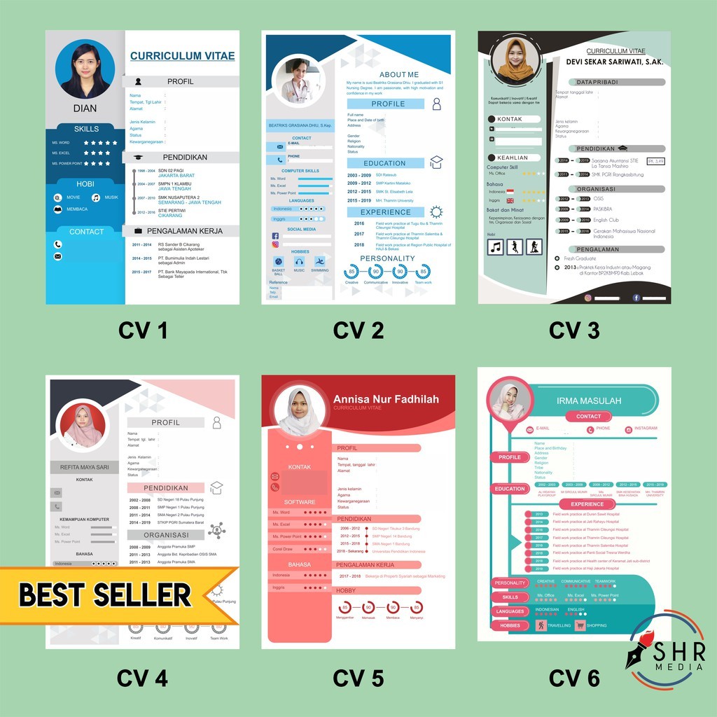 Jual Jasa desain Pembuatan CV Curriculum vitae dan Surat Lamaran (Bahasa Indonesia & Inggris ...