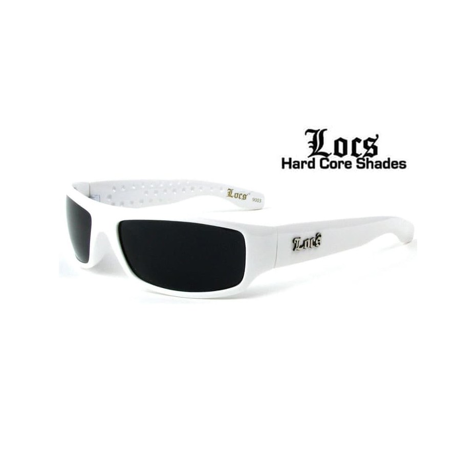 Jual Locs Mens Gangster Classic White Narrow Rectangular Cholo Biker ...