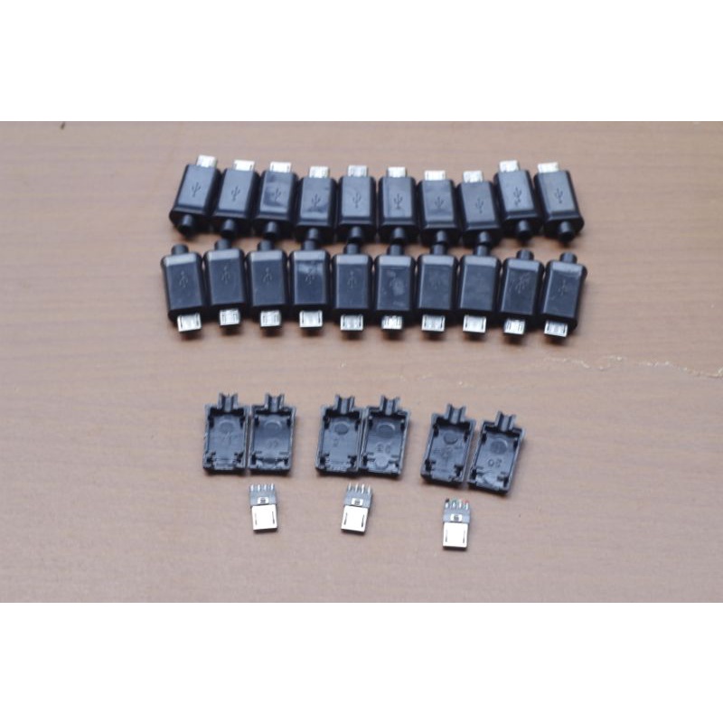 Jual Soket / konektor / Sambuangan kabel data micro usb 4 pin | Shopee ...