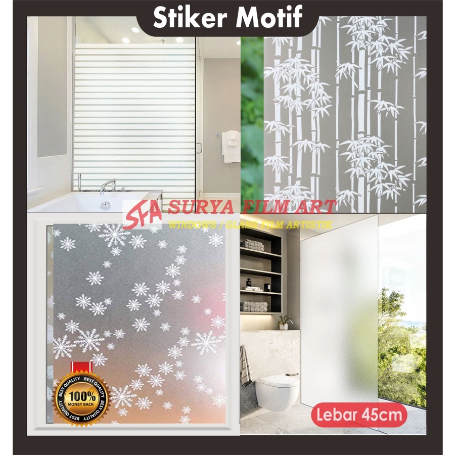 Jual STIKER KACA JENDELA MOTIF/STIKER KACA L 45x100cm | Shopee Indonesia