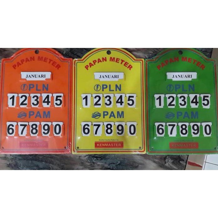 Jual Papan Nomor Listrik Meteran - Kwh Meter Pln & Pam Air Ledeng ...