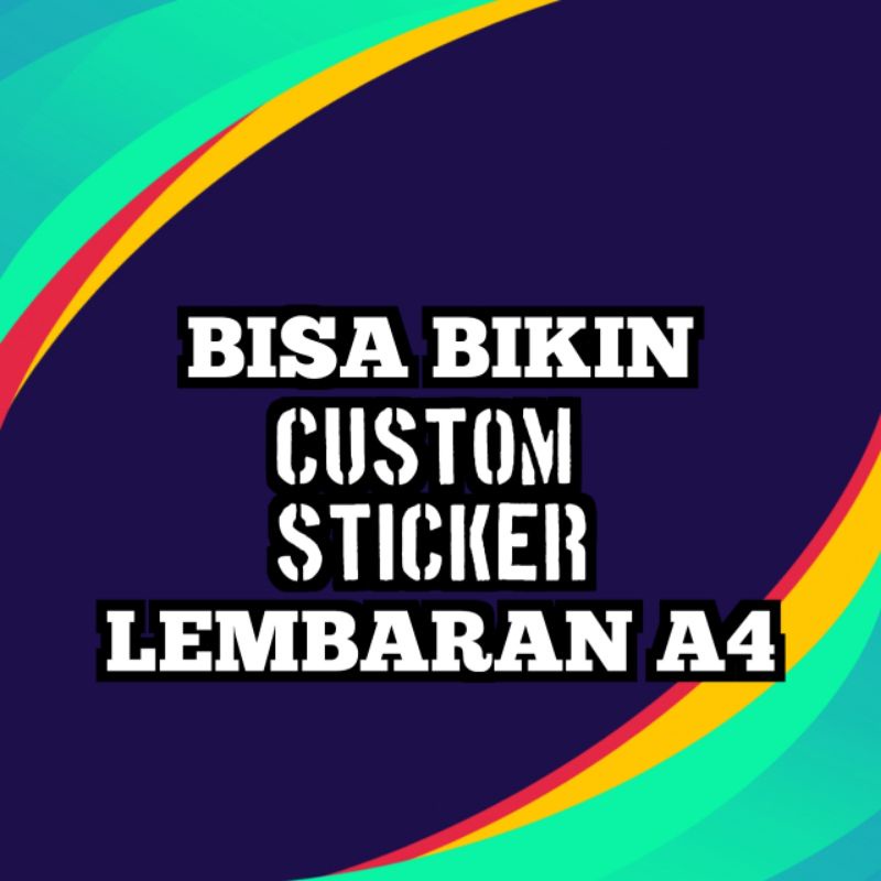 Jual Cetak Sticker Custom Vinyl Lembar A4 + Laminasi | Shopee Indonesia