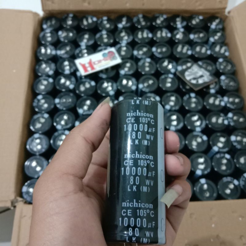 Jual Elco Nichicon 10000uf 80v Original Dus HOLOGRAM SILVER | Shopee ...