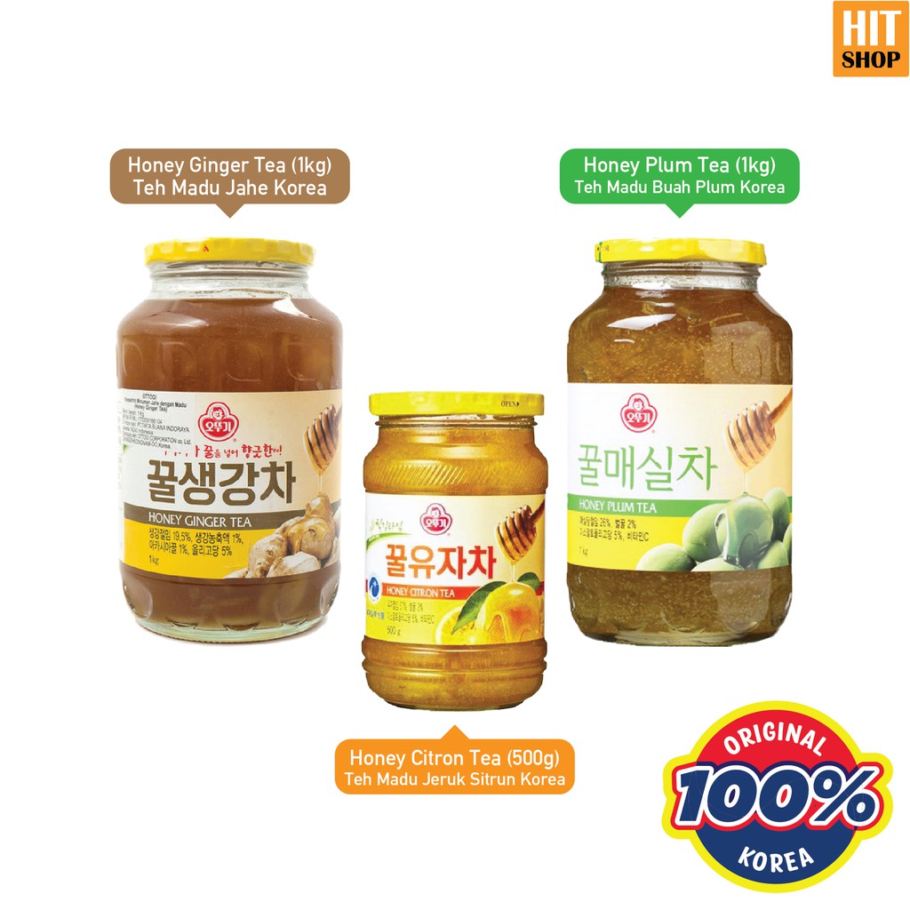 Jual [Ottogi] Honey Ginger/Plum/Citron Tea - Minuman Teh Buah Madu ...
