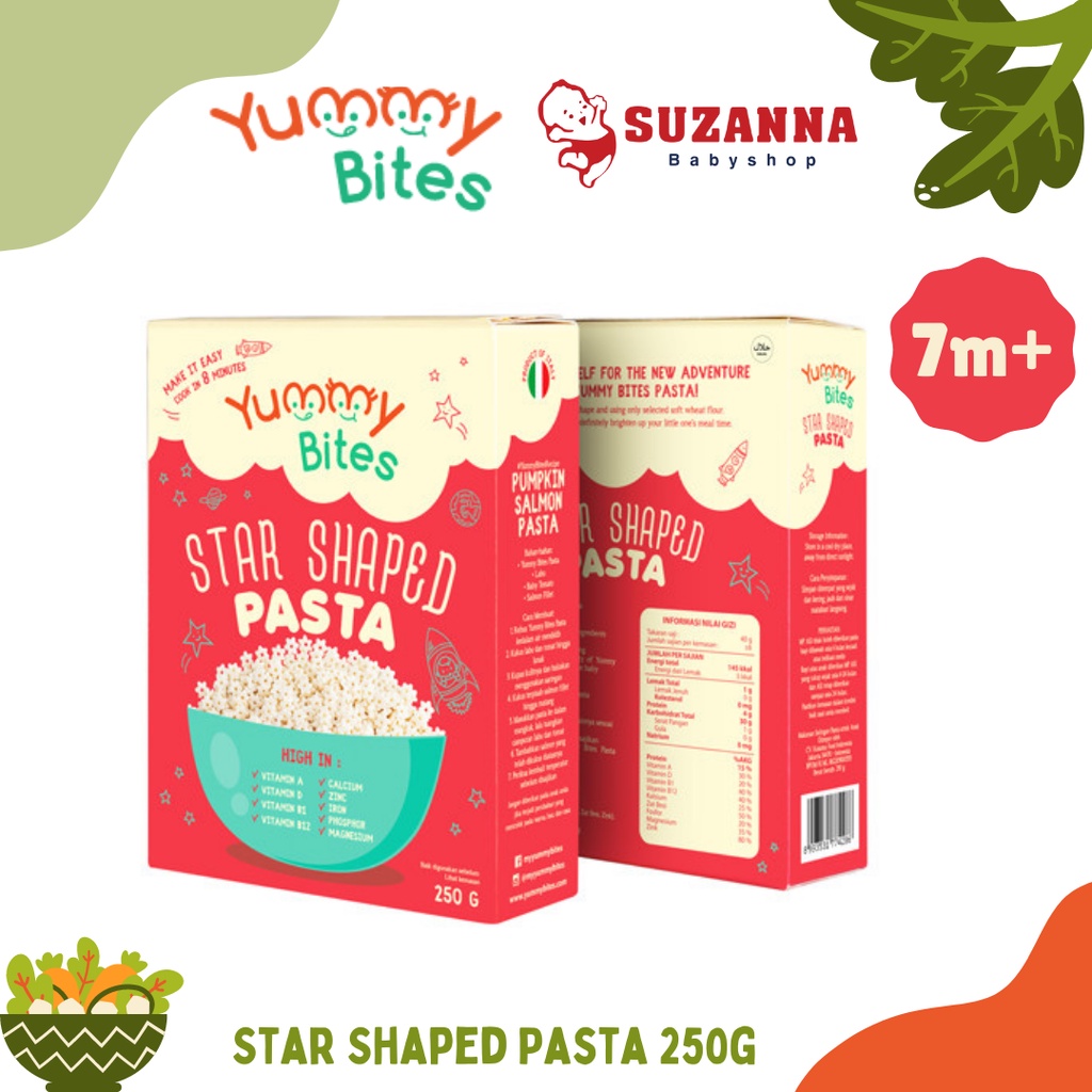 Jual Yummy Bites Star Shaped Pasta 250g | Shopee Indonesia