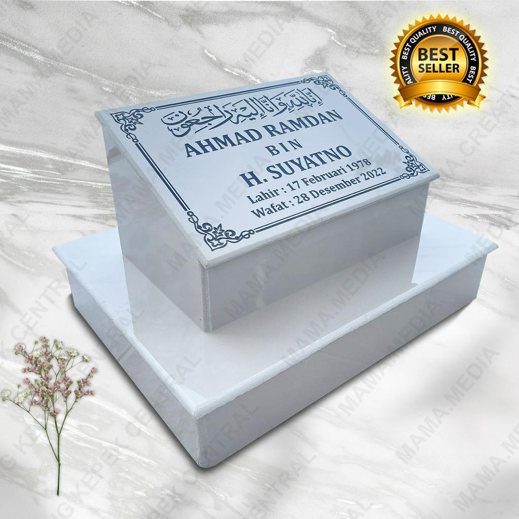 Jual TUGU BATU NISAN MODEL DATAR BESAR 40X30 | Shopee Indonesia