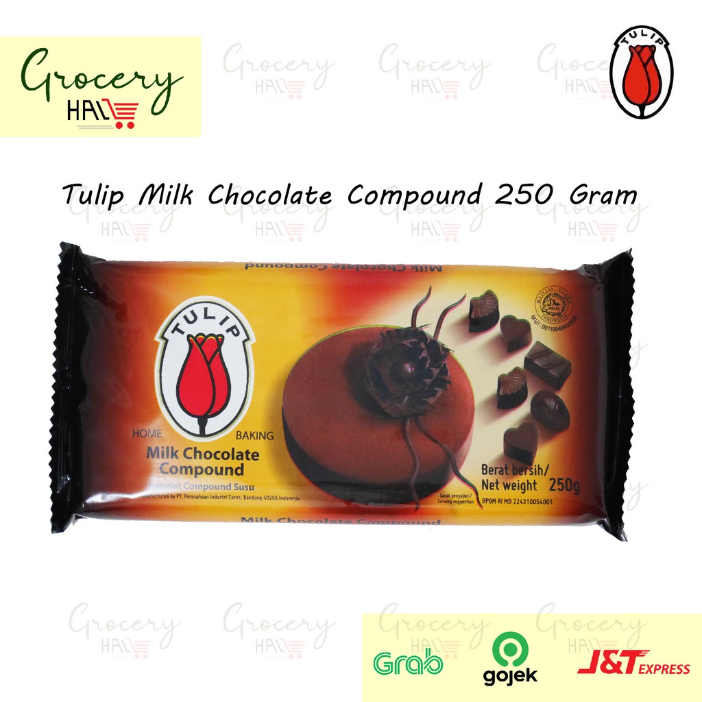 Jual TULIP CHOCOLATE COMPOUND 225 GRAM ( DARK CHOCO / MILK CHOCO ...
