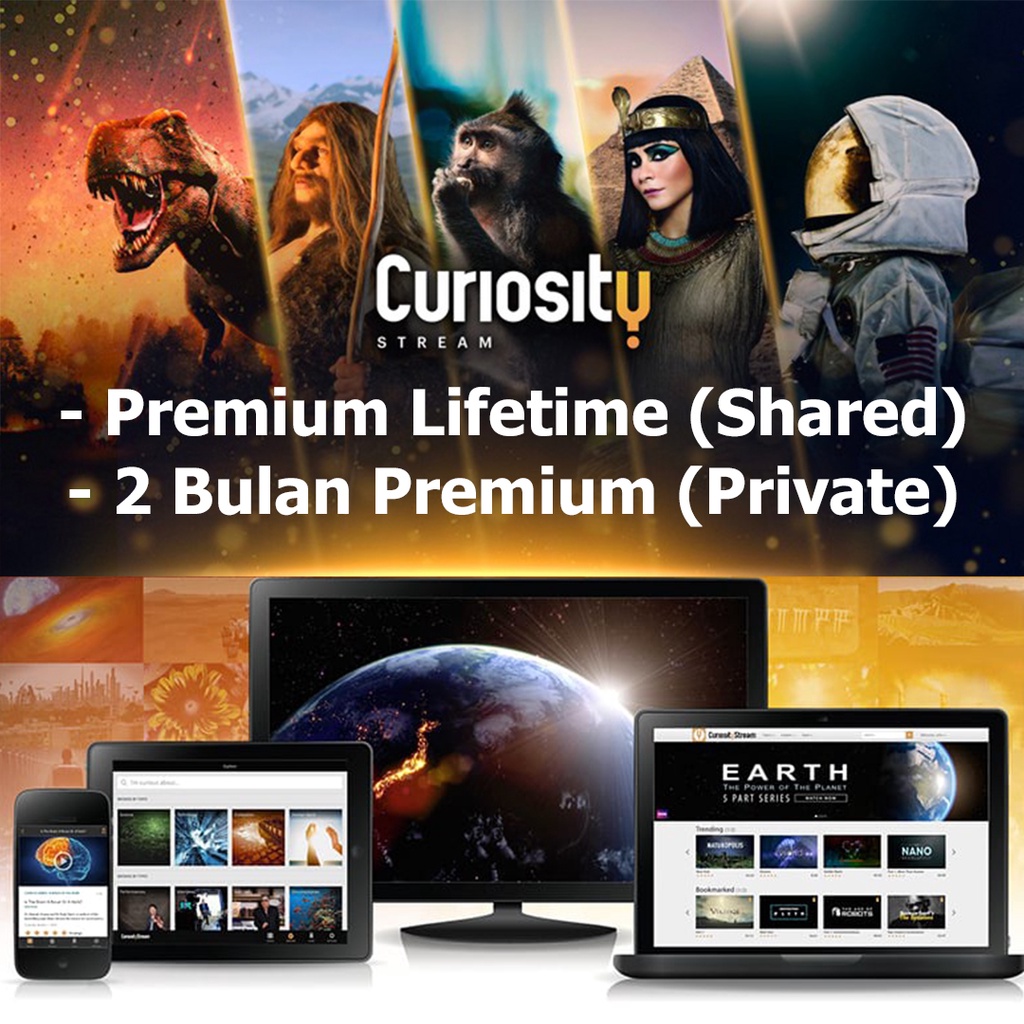 Jual CuriosityStream Premium Akun Lifetime Bergaransi | Shopee Indonesia