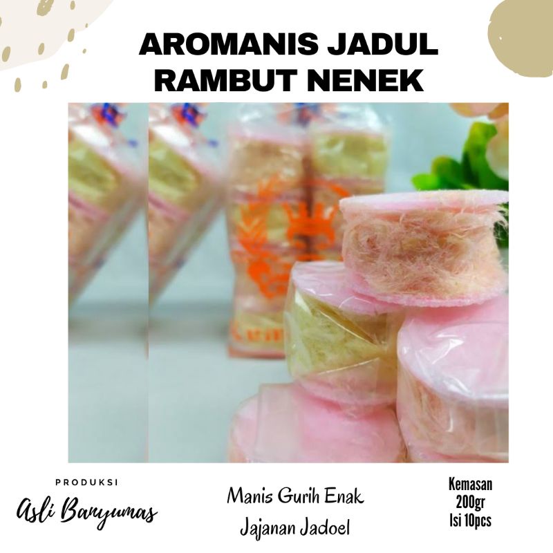 Jual AROMANIS PERMEN RAMBUT NENEK Isi 10 Pcs | KHAS BANYUMAS | HARGA ...