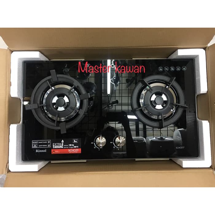Jual Kompor Gas Tanam Rinnai RB-2GH-C(BK) /RB2GH/ 2 tungku Rinai | Shopee Indonesia